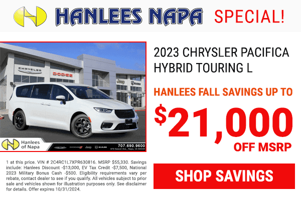 New Specials | Hanlees Chrysler Dodge Jeep Ram of Napa