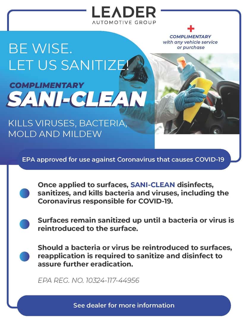 SANI-CLEAN | Hyundai of Lincolnwood
