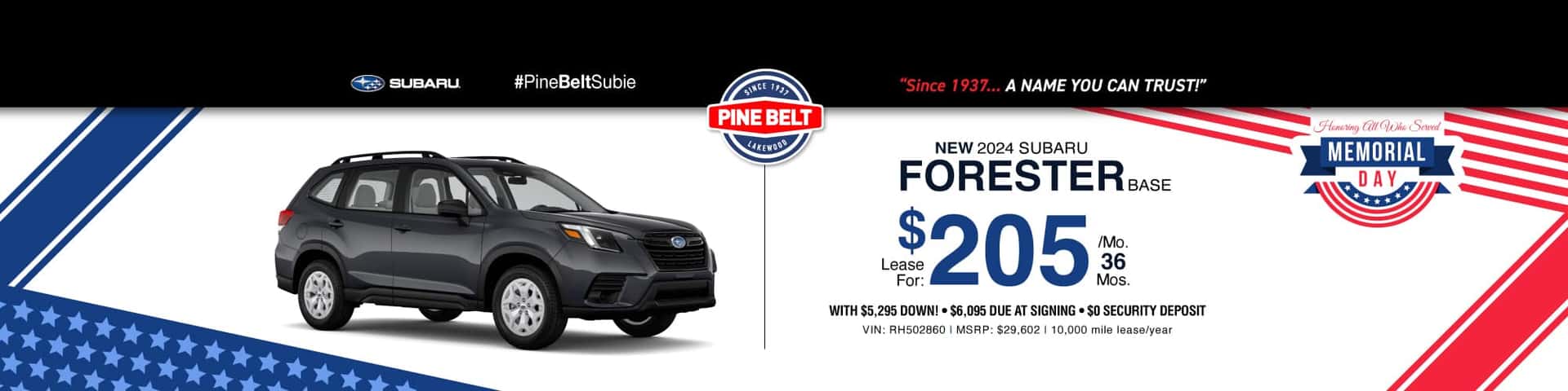 New Subaru Forester Incentives | Pine Belt Subaru Specials